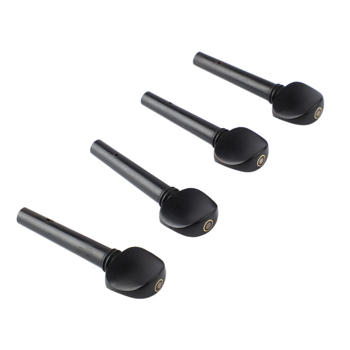 4PCS Viola Tuning Pegs Ebony Punching String Shaft Peg Replacement ...
