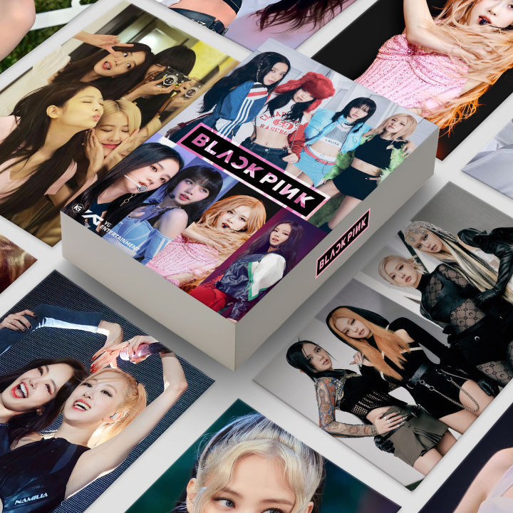 32PCS KPOP BLACKPINK Collectible Glossy LOMO Cards JISOO JENNIE LISA ...