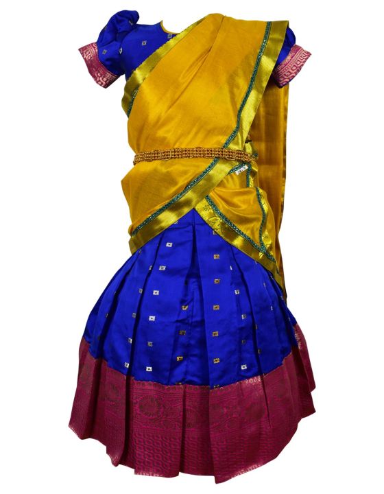 AMIRTHA FASHION New south Indian traditional pattu pavadai pattu langa ...