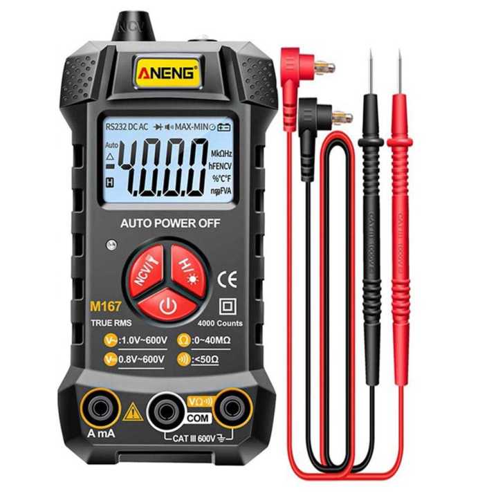 Portable LCD Digital Multimeter AC/DC Voltage Diode Tester Current ...