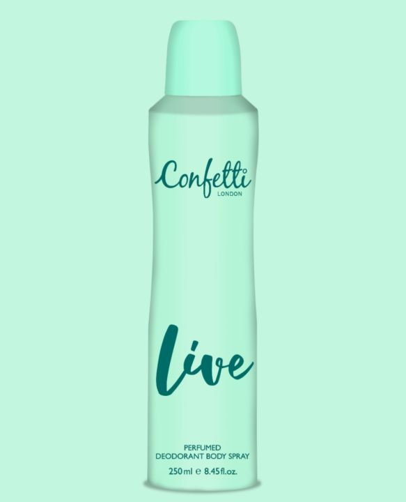 Confetti London Women Live Deodorant Body Spray 250ml | Daraz.lk