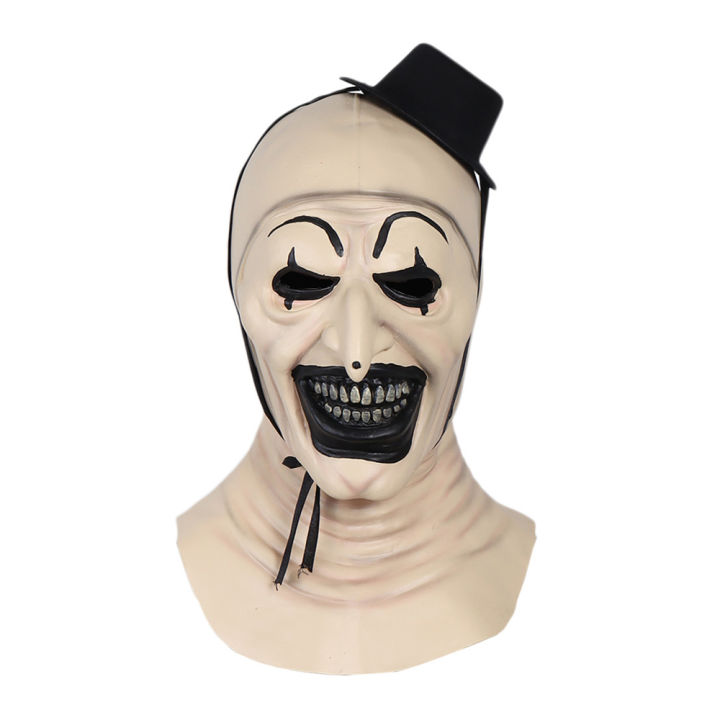 Horror Bloody Terrifier Art The Clown Mask Cosplay Funny Evil Joker Hat ...