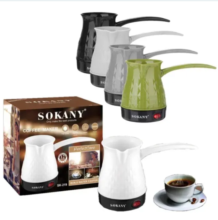 Sokany SK-219 Plastic Electric Turkish Coffee Maker Featuring Modern ...