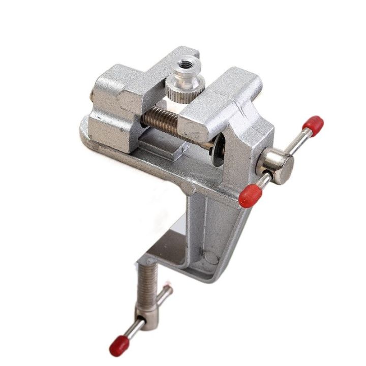 Aluminium Alloy Table Bench Clamp Vise Mini Bench Vise Table Screw Vise-silvery | Daraz.lk