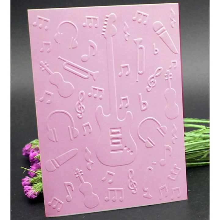 Music Note Guitar Plastic Template Craft Card Making Paper 1Pcs Photo ...