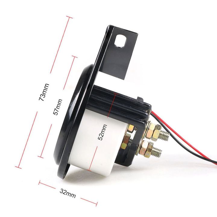 52mm 12V Car LED Pointer Auto Boat AMP Meter Gauge 60-0-60 AMP Black ...