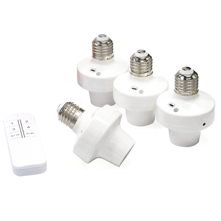 Remote Control Light Socket E27 Bulb Socket Adapter ZigBee Smart Light ...
