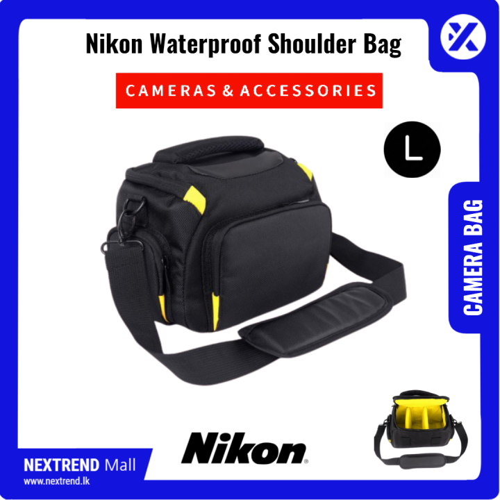 Nikon Waterproof DSLR Camera Bag (3 Compartment) Shoulder Case ...