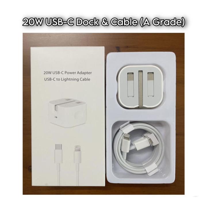 20W USB-C Power Adapter USB-C To Lightning Cable (A Grade) | Daraz.lk