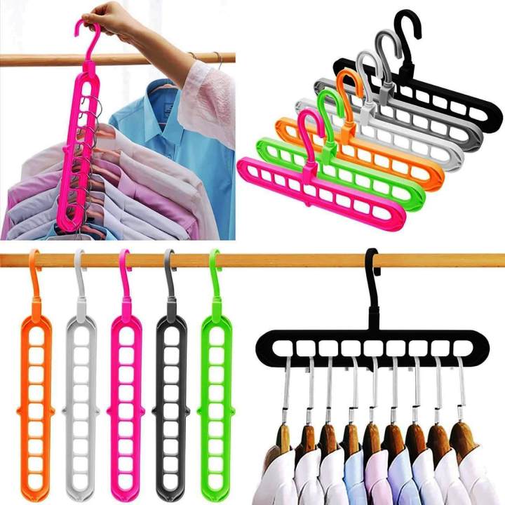 Magic Space Saving Clothes Hangers Multifunctional Smart Closet ...