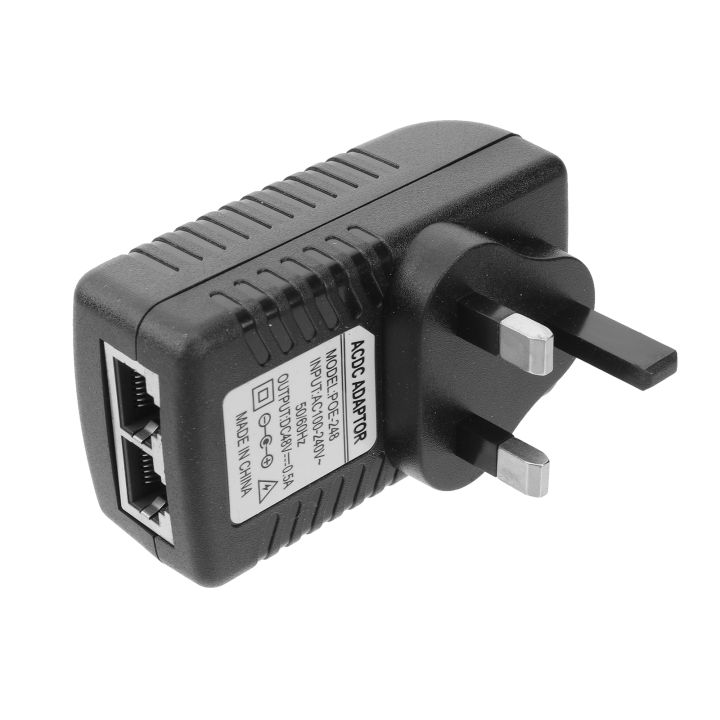Poe Adapter Power 48V Ethernet Wall Plug Injector Dc Uk Outdoor 0 ...