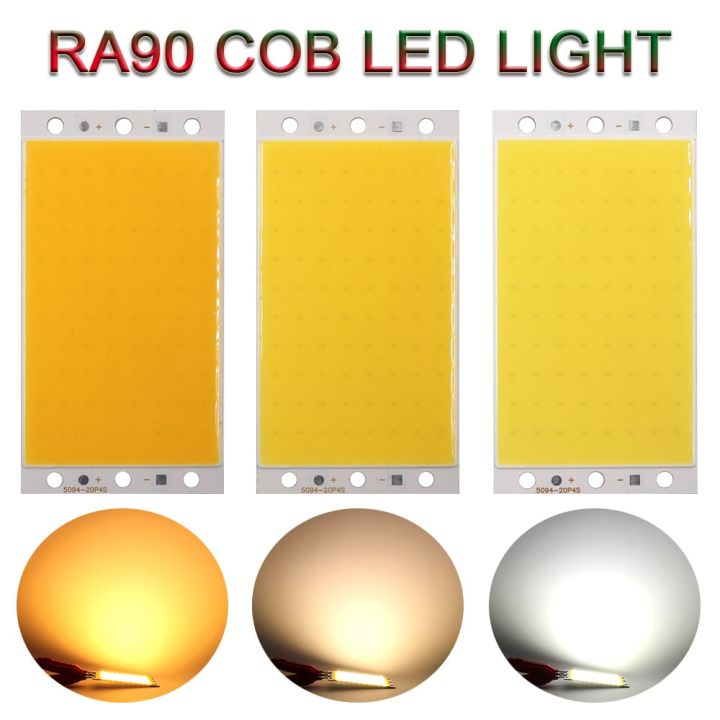 94x50mm RA 90 CRI LED Light Panel COB Lamp Board 12V 20W for Desklamp ...