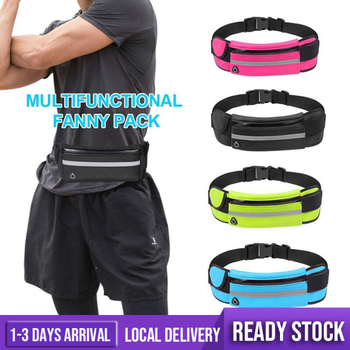 Unisex Exercise Running Waist Bag Multifunction Funny Pack Pouch Belt ...