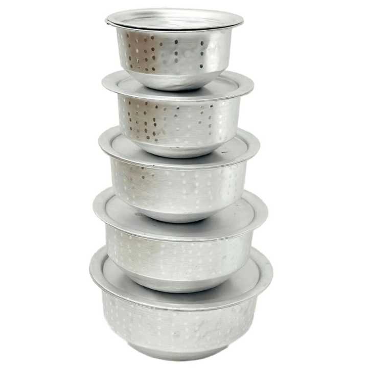 Pot Aluminium 5 PCs (1.5 kg ,1kg, 750g, 500g, 250g) | Daraz.lk