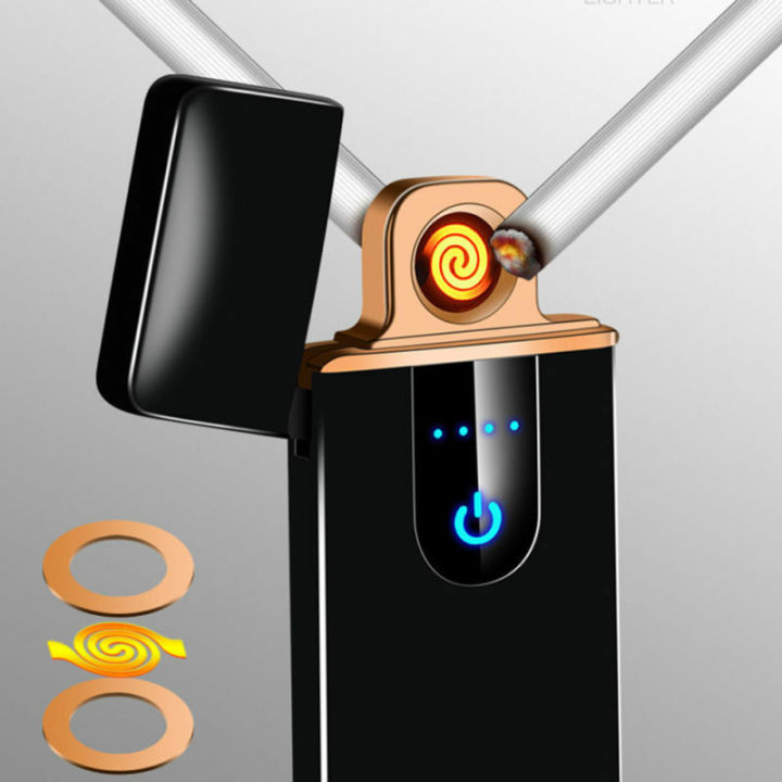 USB Electric Flameless Rechargeable Windproof Lighter | Daraz.lk