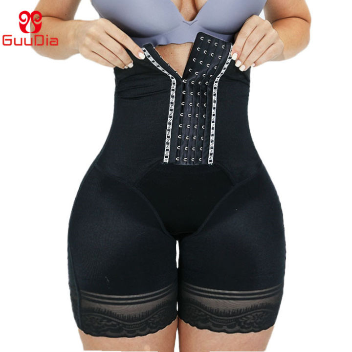 GUUDIA High Waisted Body Shaper Shorts Seamless Shapewear Short Women's ...