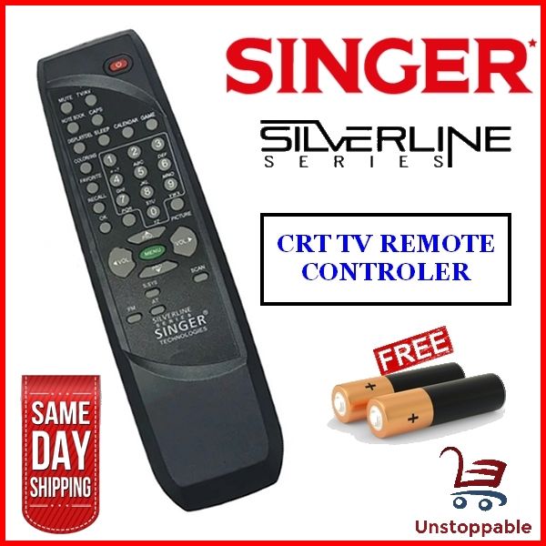 Singer Silverline CRT Tv Remote Controler & Free Batteries | Daraz.lk