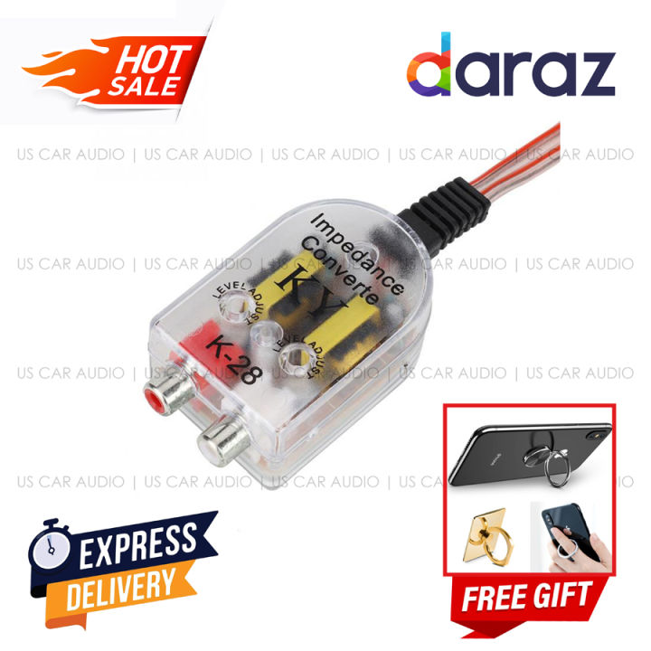 Car Audio High to Low Converter, Car Stereo Converter CD Amplifier ...