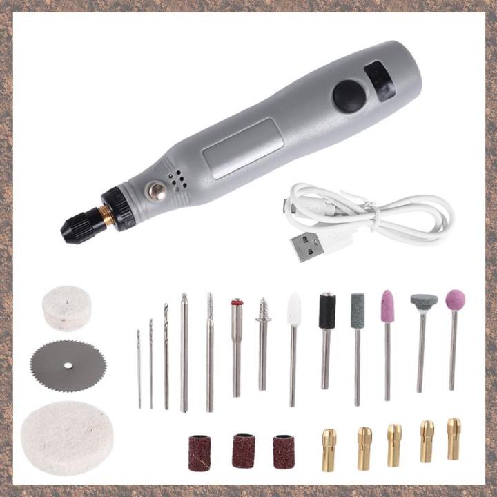 10W Hobby Craft Mini Drill Grinder Rotary Tool Set Modeling Polishing Drilling - Grey | Daraz.lk