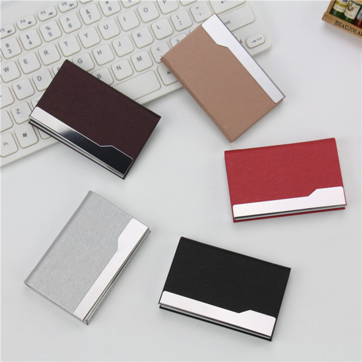Professional Business Card Holder With Magnetic Buckle Slim Stainless ...