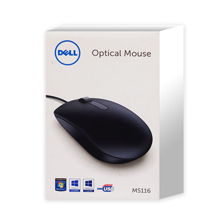 DELL MS116 1000DPI Wired Optical Mouse | Daraz.lk