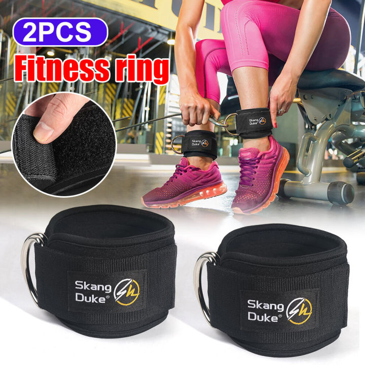 [Free Ship]2pcs Sport Ankle Straps Fitness Ankle Support Padded D-ring ...