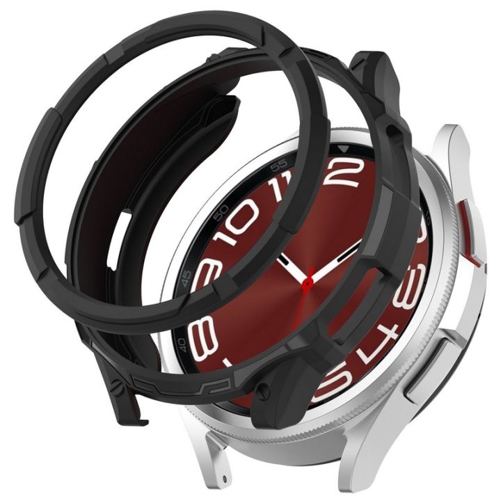 Armored Watch Case+Rotating Bezel For Samsung Galaxy Watch 6 Classic ...