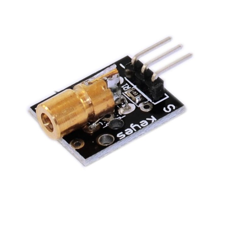 KY-008 650nm Laser Transmitter Sensor Module 6mm 5V 5MW Red Laser Dot ...