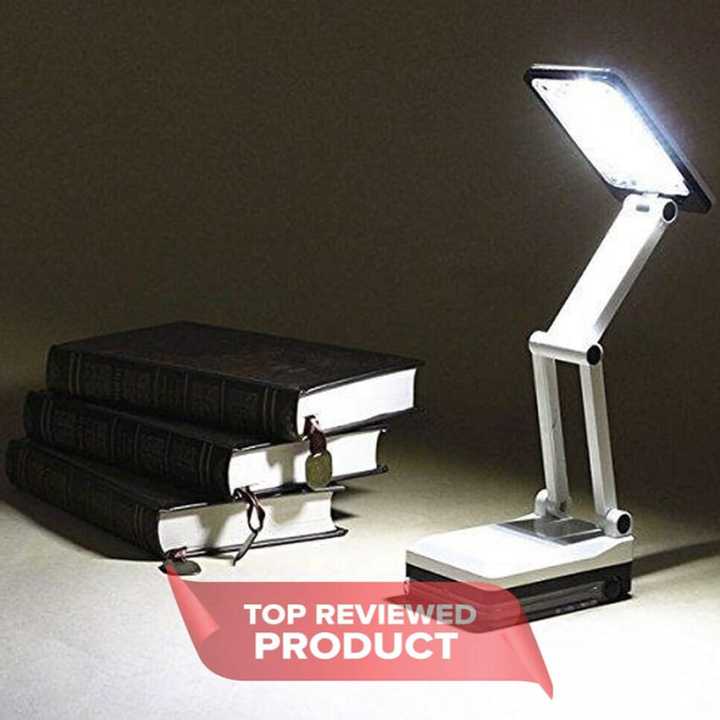 Portable Adjustable Work and Study Foldable Rechargeable Desk Emergency ...