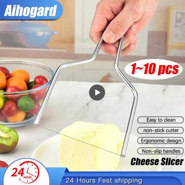 1~10PCS Butter Wire Slicer Handheld Butter Cutter Stainless Steel Eco ...