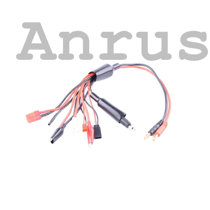 Anrushide RC Lipo Battery Charger Adapter Connector Splitter Cable BEC ...