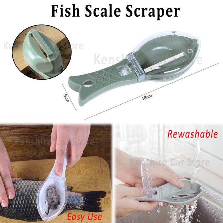 Fish Scale Scraper Fish Scaler Remover Scale Knife Peeler Skin Peeler ...