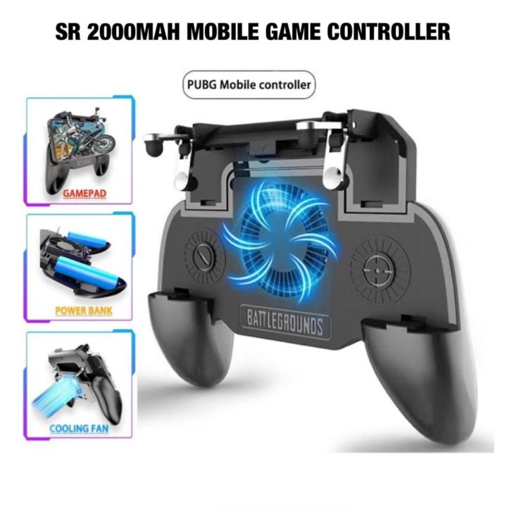 SR PUBG Joystick Controller Gamepad Phone Cooler Power Bank Free Fire ...