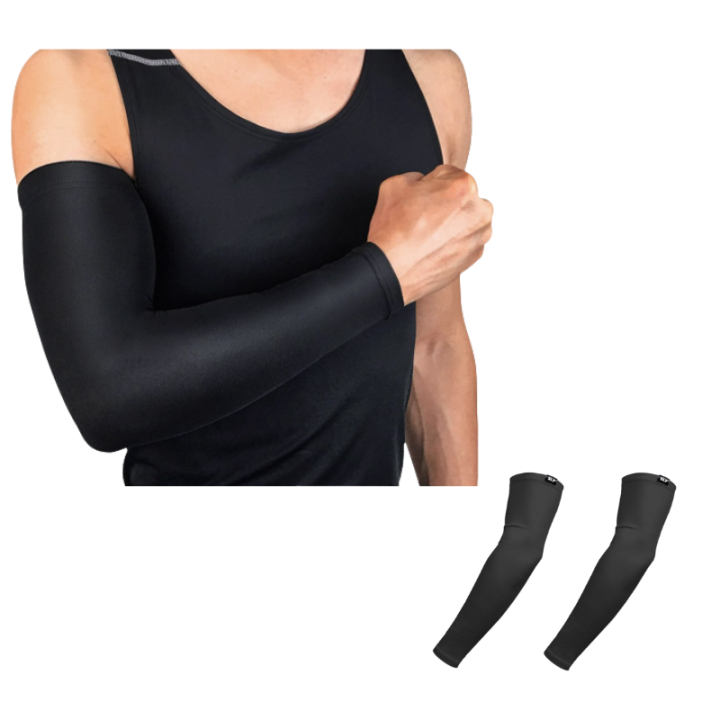 Unisex Arm Sleeve Cotton UV Protection Men Women Breathable Motorcycle ...