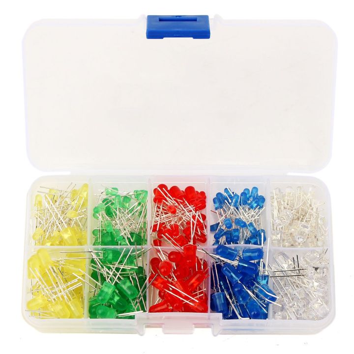 【KAMDSS015】300Pcs 3mm 5mm LED Diode 10 Values Assortment Kit For ...