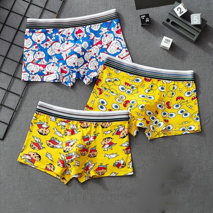 Elastic Sports Pikachu Cotton Crotch Mid-Waist Doraemon Nylon Shorts ...