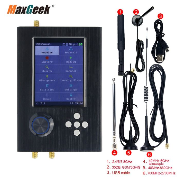 New Mayhem Upgraded Portapack H2 Hackrf One R9 V2.0.0 SDR Softwasimple ...