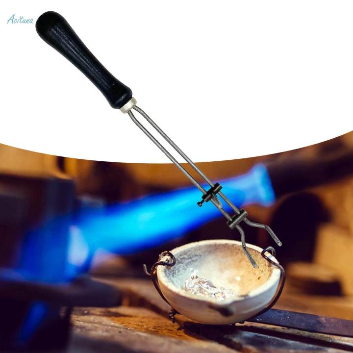 Crucible Tongs Hand Tool Crucible Holder Tongs for Refining Lifting ...