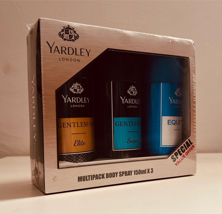 Yardley London Multipack Body Spray 150ml x 3 | Daraz.lk