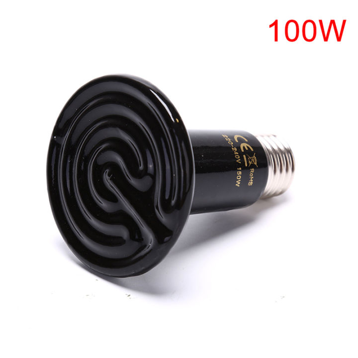 Pet Reptile Far Infrared Ceramic Heating Lamp Heat Emitter Light Bulb ...