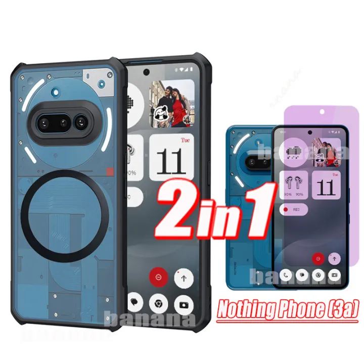 Nothing Phone (3a) Case Magnetic Sticker Shockproof Clear Phone Case ...