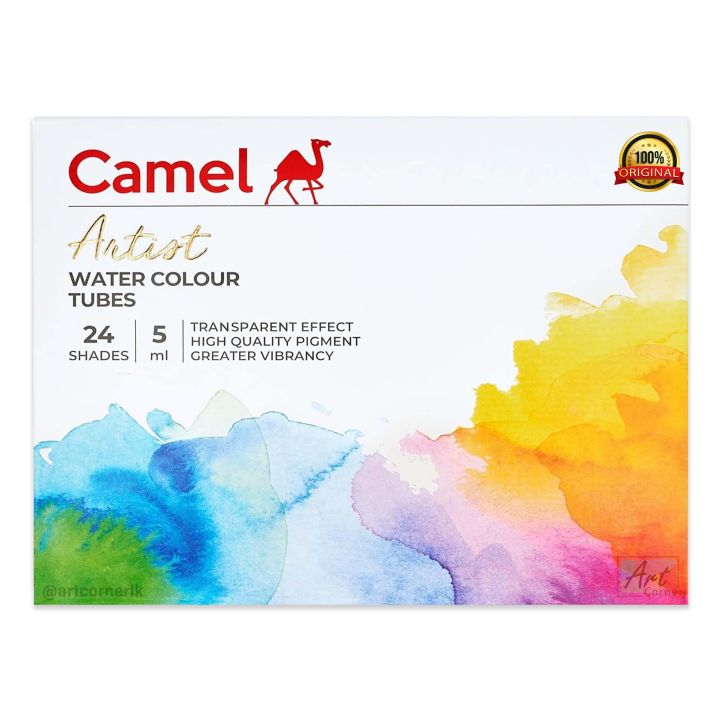 Camel Camlin Kokuyo Artist Water Color Set 24 Color 5ml | Daraz.lk