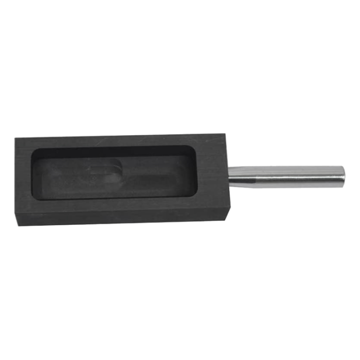 1 PCS Gold Silver with Handle Graphite Ingot Mold Mould Crucible Black ...