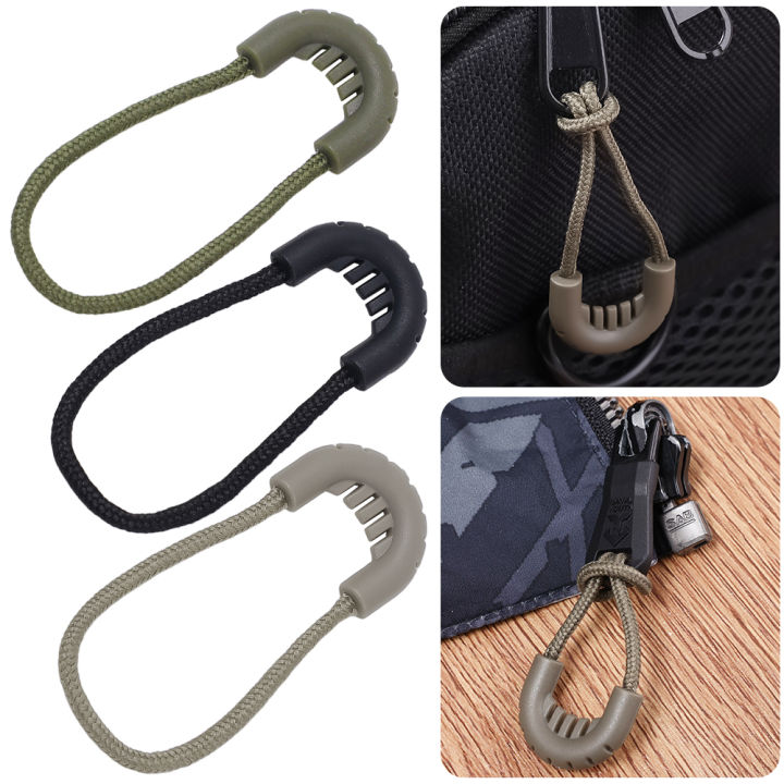 Outdoor Bags Zip Accessories U-shaped Head Zip Head PU Rope Head ...