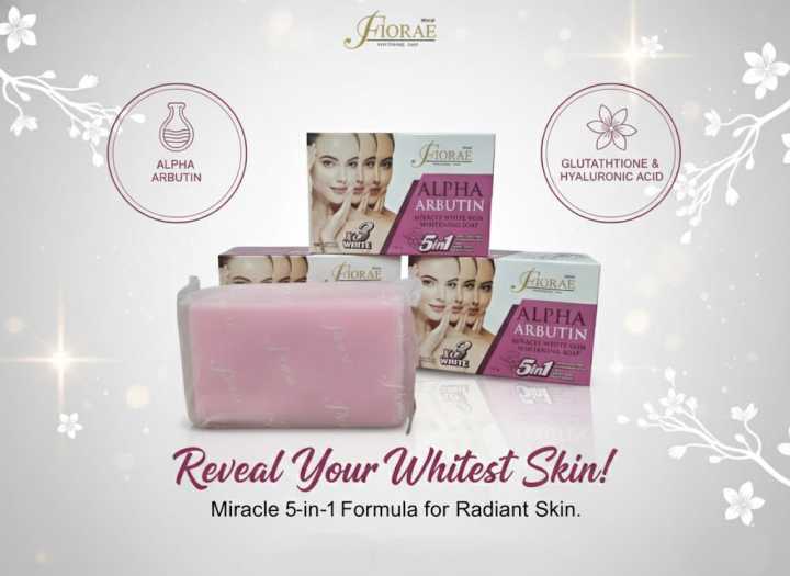Fiorae Alpha Arbutin Miracle White 5-in-1 Whitening Soap | Daraz.lk
