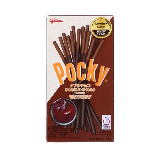 Pocky Double Choco 47g | Double Choco Cream Covered Biscuit Sticks ...