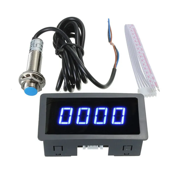【InnovateWorld】4 Digital LED Display Tachometer RPM Speed Meter High ...