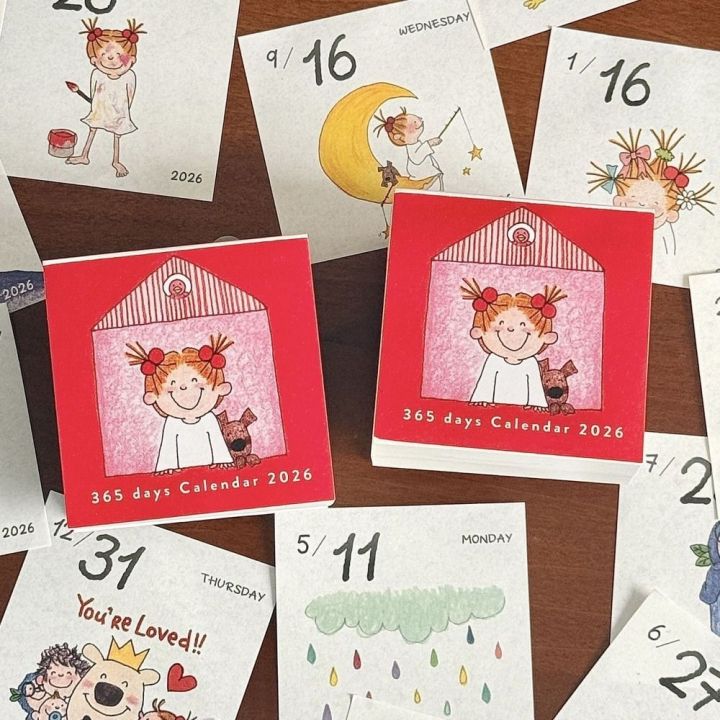 Cute DIY Handbook 365 Days Calendar Diary Materials Desktop Ornament ...