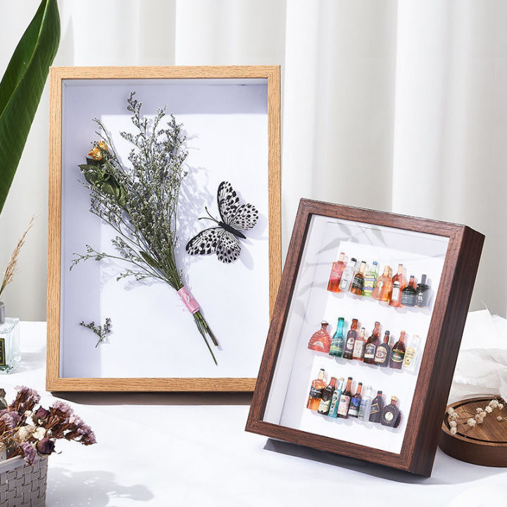 Simple Hollow Dried Flower Photos Frame DIY Handmade Fresh Three ...