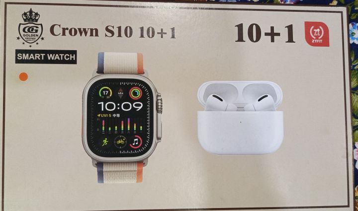 S10 10+1 Smart Watch 10+1 box 2.3inch large screen with 7 strips ...